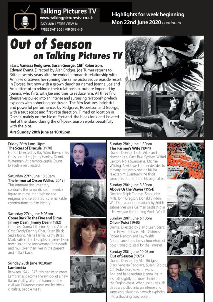 TV Highlights | Talking Pictures TV