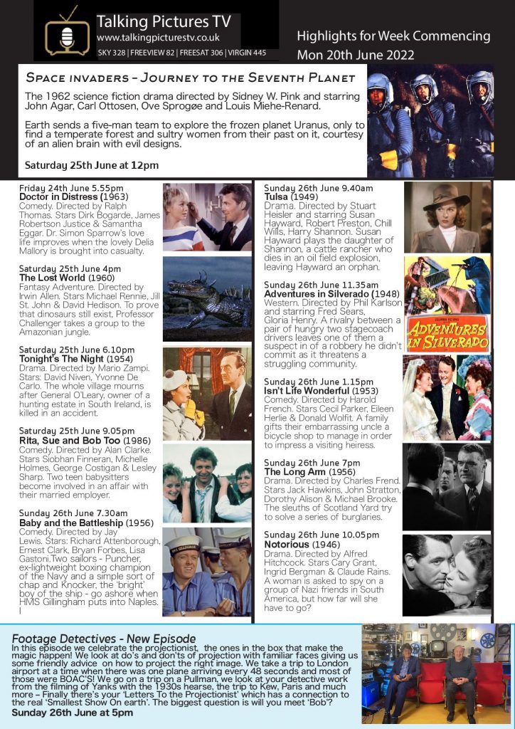 TV Highlights | Talking Pictures TV