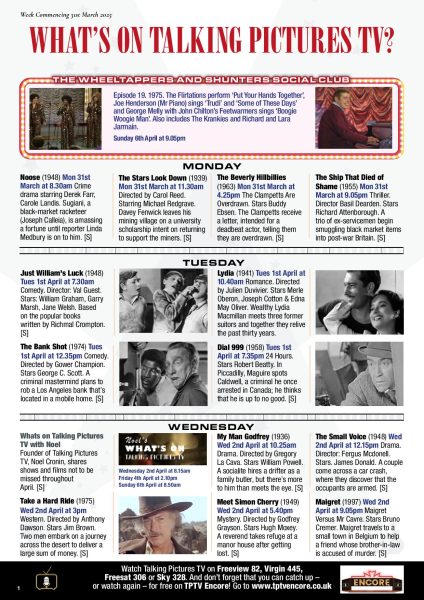TV Highlights – Talking Pictures TV